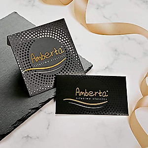 Amberta 14K Rose Gold Plated on 925 Sterling Silver 1.3 mm Curb Chain Necklace Length 18" inch / 45 cm (18)