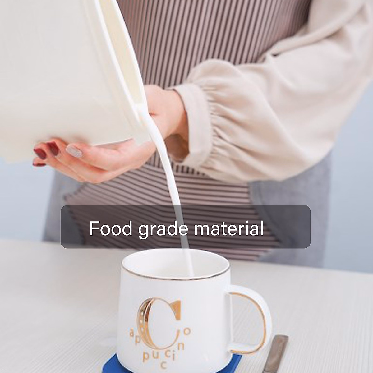 WanLann Reusable Silicone Ziplock Bags -Large Capacity Silicone Ziplock Bag 34OZ Convenient Storage and Microwave Safe (White)