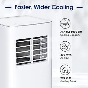 EUHOMY AC-8 Portable air Conditioner, White