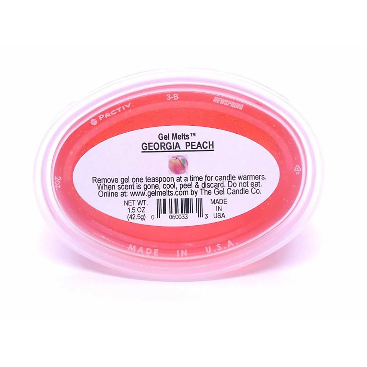 Harvest Set Of 3 Aroma Gel Melts™ GEORGIA PEACH, APPLE CINNAMON, CRANBERRY CHUTNEY Gel Wax For Warmers And Burners By The Gel Candle Company PEEL, MELT AND ENJOY