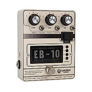 Walrus Audio EB-10 Preamp/EQ/Boost, Cream, (900-1049C)