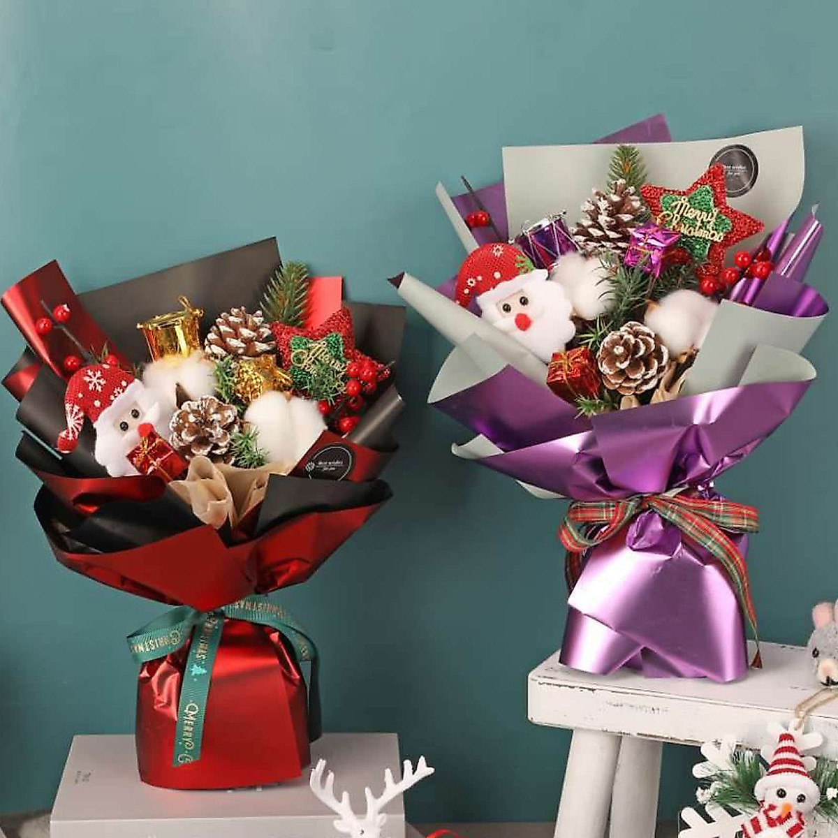 Palksky Cake Pop Sticks for Candy Bouquets, 100-Count 15 Inch Clear Lollipop Sticks for DIY Cookie Bouquet Gift