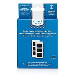 Smart Choice SCPAULTRA2 Refrigerator Air Filter, 3.8" x 1.8", 2 Count