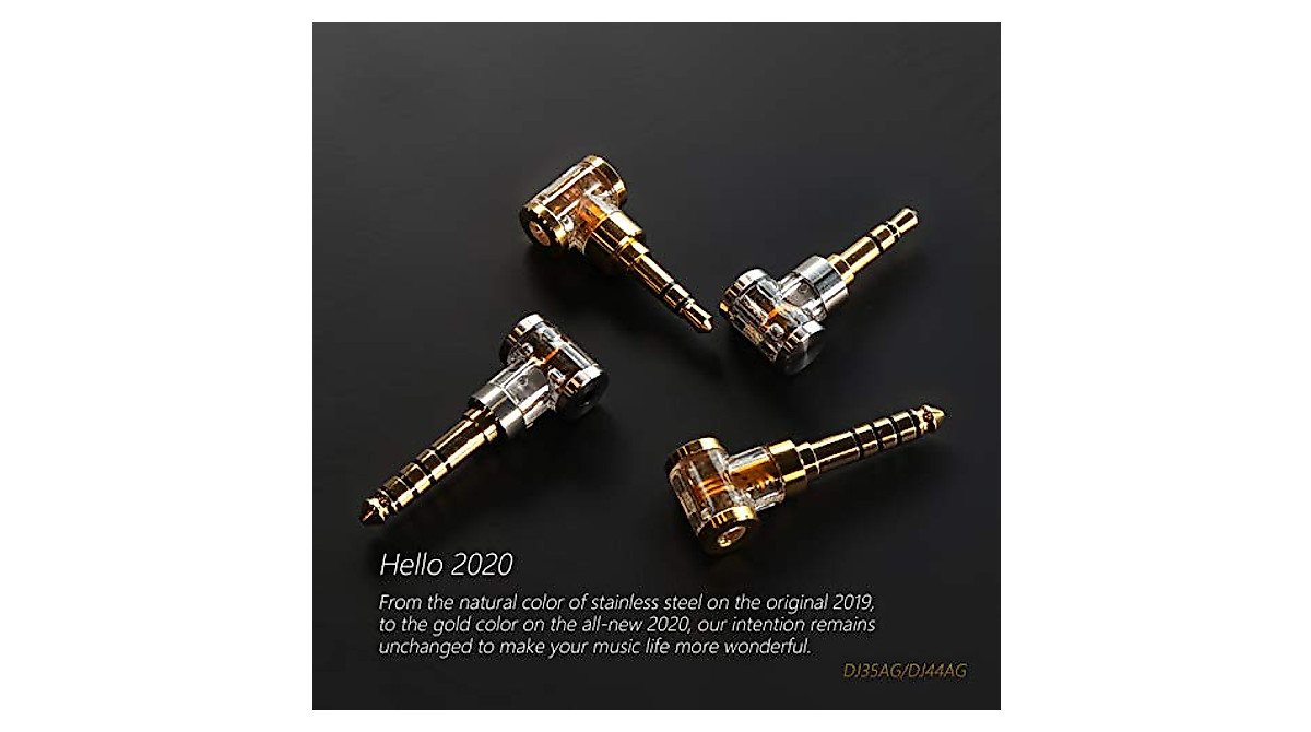 DD ddHiFi DJ44AG 2.5mm to 4.4mm Balanced Audio Adapter - Gold Plated