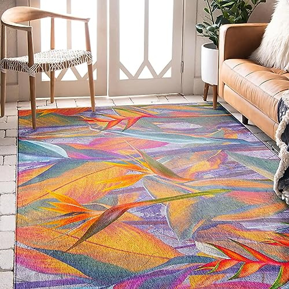 Dalyn Rugs Indoor/Outdoor Tropics TC14 Multi Washable 8' x 10' Rug