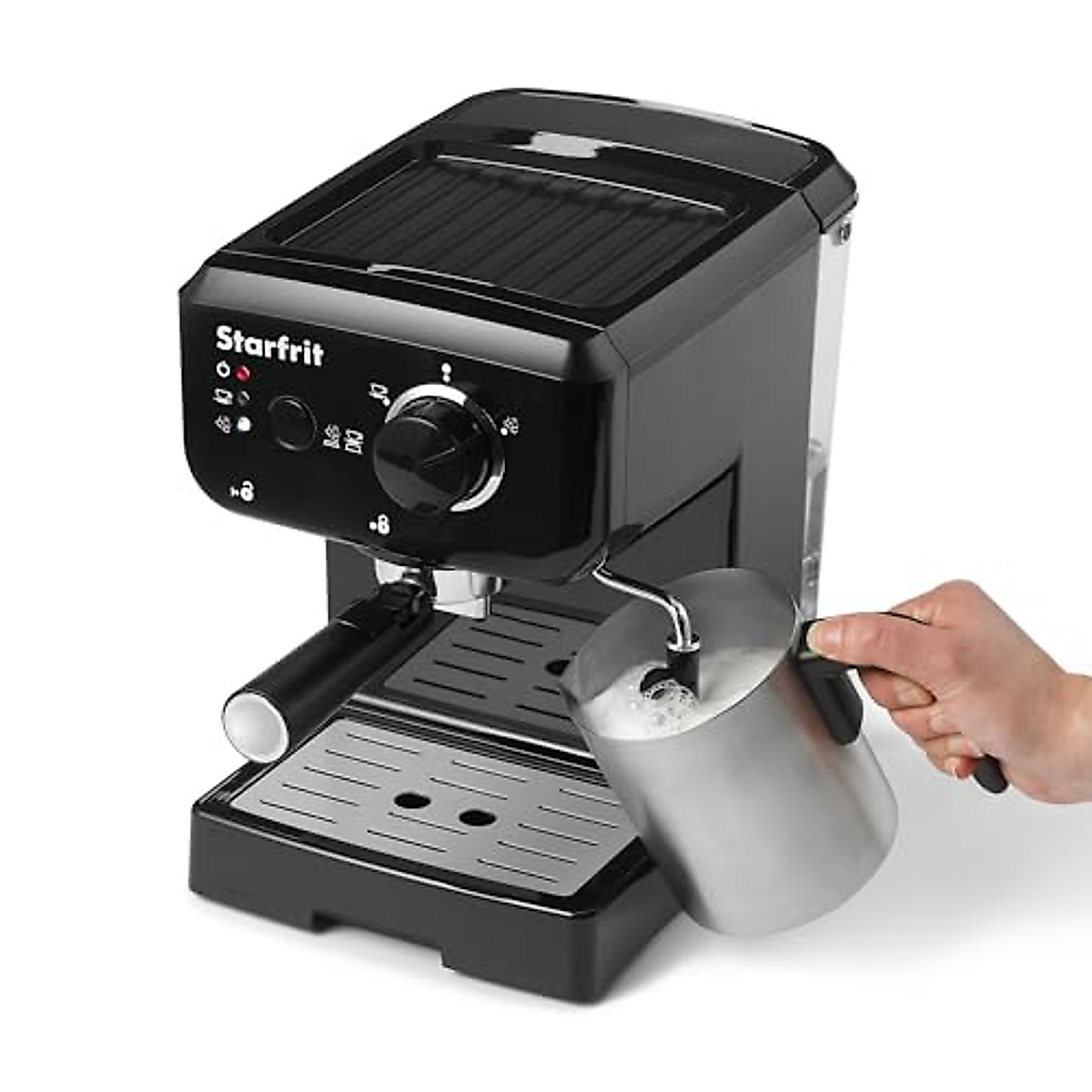 Starfrit 024005-001-0000 Cappuccino Espresso Machine, Standard, Black