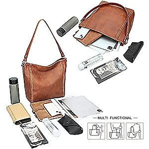 Montana West Purses for Women Vegan Leather Shoulder Purses and Handbags Hobo Bags for Women B2B-MWC-070BR