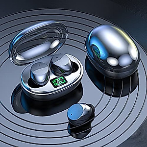 Wireless Earbuds, Wireless 5.3 Earphones, Ipx5 Water Resistant, Ear Buds with Led Power Display, Stereo Earphones, Earbuds with Mic for Tv Smart Phone Computer Laptop Sports