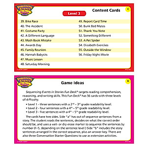 Super Duper Publications | Sequencing Events in Stories Fun Deck Flash Cards | Educational Learning Resource for Children