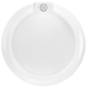 Maxxima 6 in. Round Motion Sensor LED Ceiling Mount Light Fixture - 3000K Warm White, 600 Lumens, Indoor Dome Light, Ideal for Closet, Hallway, or Kitchen Pantry Lighting