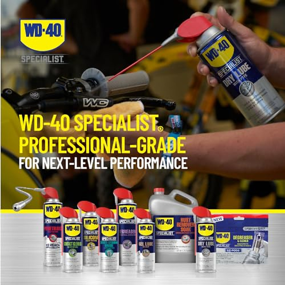 WD-40 Specialist Dry Lube with SMART STRAW SPRAYS 2 WAYS, 10 OZ