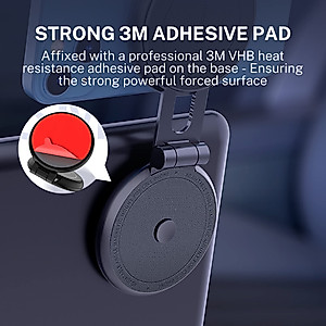 MEHIDFY Magnetic Wireless Car Charger Mount for Tesla Model 3/X/Y/S, 15W Fast Charging Foldable Tesla Phone Holder, Compatible with MagSafe Case and iPhone 12/13/14 Pro Max Mini, 360° Rotation