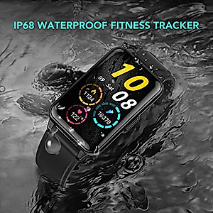 SKG V3 Activity Fitness Tracker for Men Women with 24/7 Heat Rate, Blood Oxygen, Sleep Monitoring, Pedometer Fitness Watch with Step/Calories/Distance, Message Notification, Music Control & Shutter