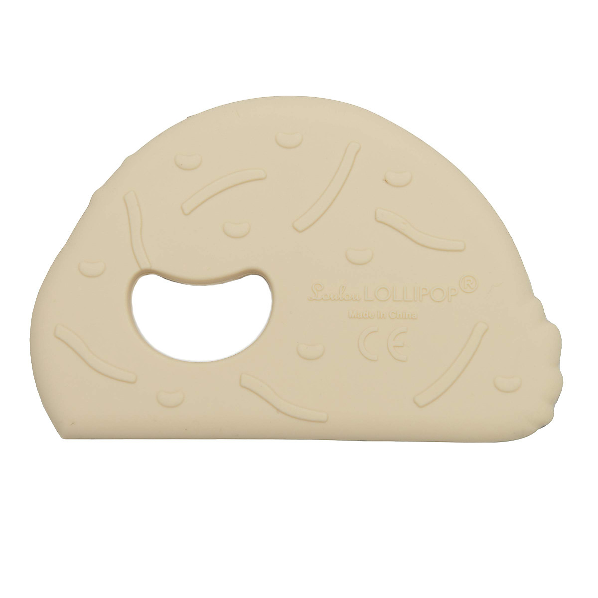 Loulou Lollipop Silicone Teether and Holder Clip Bundle Set - Taco/Sweetheart Rainbow…