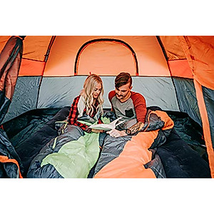 Stansport Glacier Mummy Sleeping Bag 3.1 LB, orange, 86" l x 34" w