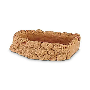 imagitarium Marbled Corner Deep Soaker Reptile Dish, Large