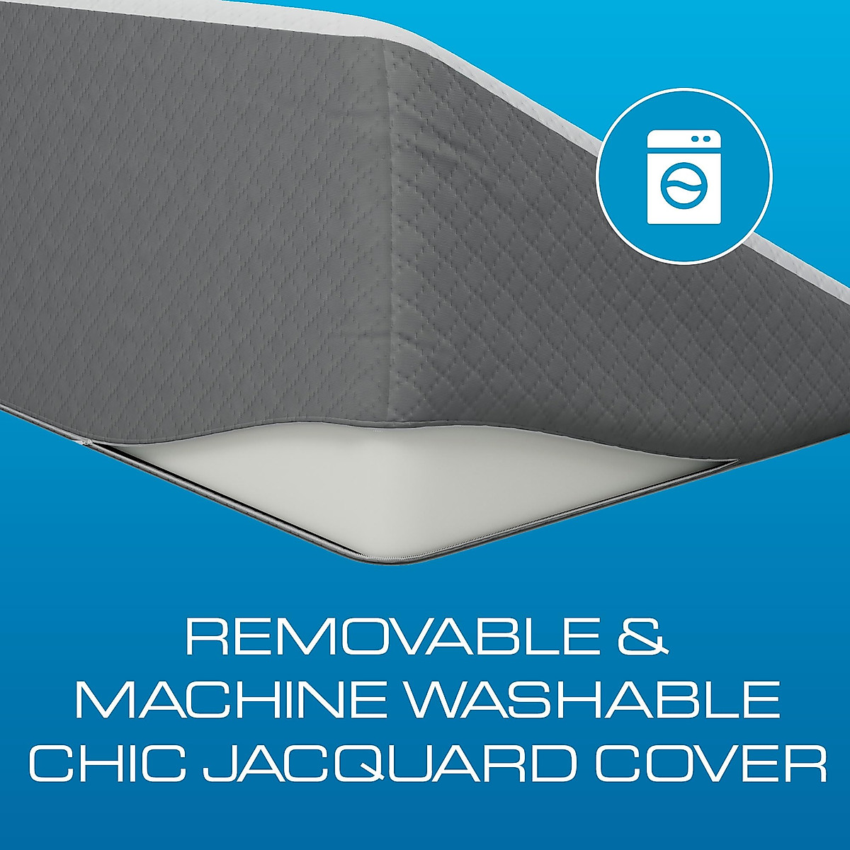 Kӧlbs Bed Wedge Pillow with Memory Foam Top | Stylish Chic Jacquard Cover | Wedge Pillow for Sleeping and Acid Reflux, Heartburn, and GERD Pillow – Snoring Pillow