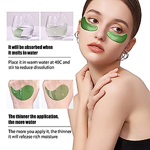 Under Eye Masks, Collagen Eye Mask, Green Tea Eye Patches for Puffy Eyes 60 pcs, Under Eye Patches for Dark Circles and Puffiness, Hydrating Eye Mask Skincare, Eye Gel Pads for Eye Bags and Wrinkles Under Eye Treatment
