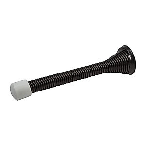 2 Pack Rok Hardware 3-3/4" (95mm) Longer Version Flexi Spring Heavy Duty Wall Door Stop Bumper ROKDS2ORB, Oil-Rubbed Bronze