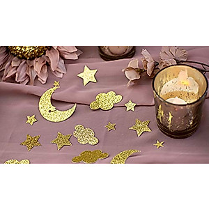 Twinkle Twinkle Little Star Baby Shower, Star Confetti, Moon Confetti, Moon and Stars Baby Shower