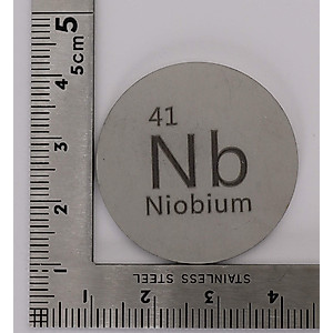Niobium (Nb) 32mm Metal Disc 99.95% Pure for Collection or Experiments