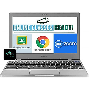 Newest Samsung Chromebook 4 11.6” Laptop Computer for Business Student, Intel Celeron N4020, 4GB RAM, 80GB Space(16GB eMMC+64GB USB), up to 12.5 Hrs Battery Life, USB Type-C, WiFi, Chrome OS, JVQ MP