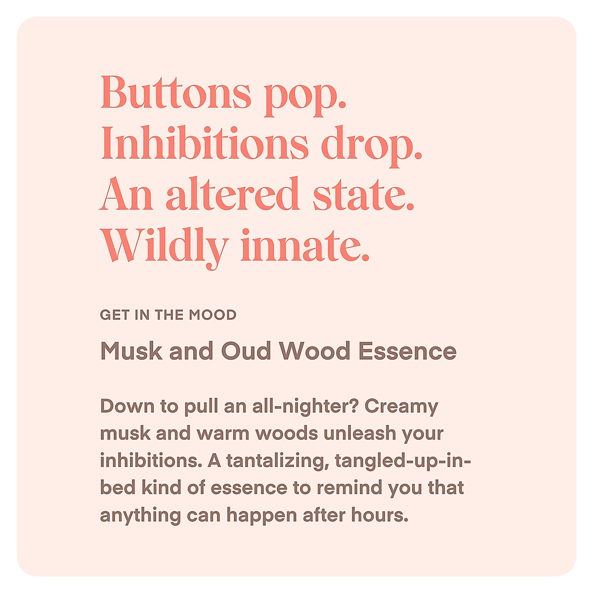 Playground After Hours, Natural, Water-Based Personal Lubricant with Natural Ingredients, Safe to Use with Latex Condoms, Lube for Men, Women, and Couples, Musk & Oud Wood Essence, 3.7 Fl. Oz.