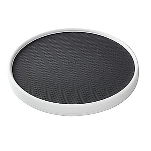 Copco Pro Non-Skid Pantry Cabinet Lazy Susan Turntable, 18-Inch, Charcoal