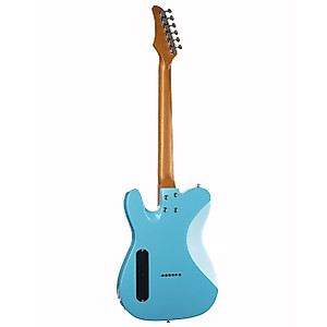 Censtar Electric Guitar, Solid Electric Guitar Consists of a Roasted Mahogany Body and Maple Neck,Professional/Full Size Mercury Electric Guitar for Adults.