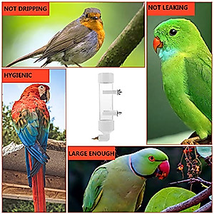 POPETPOP Bird Water Dispenser, Bird Water Automatic Bottle Automatic Water Drinker, Bird Drinker Waterer Parakeet Water Bottle Parrot Parrot Feeding Bottle Water Dispenser Bird Cage Supplies