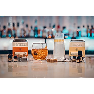 Old Fashioned Cocktail Kit - The Cocktail Box Co. Premium Travel Cocktail Kits | Old Fashioned Kit, Muddler, Cocktail Sugar Cubes, Bitters for Cocktails | Old Fashioned Bar Mixology, Old Fashioned Mix