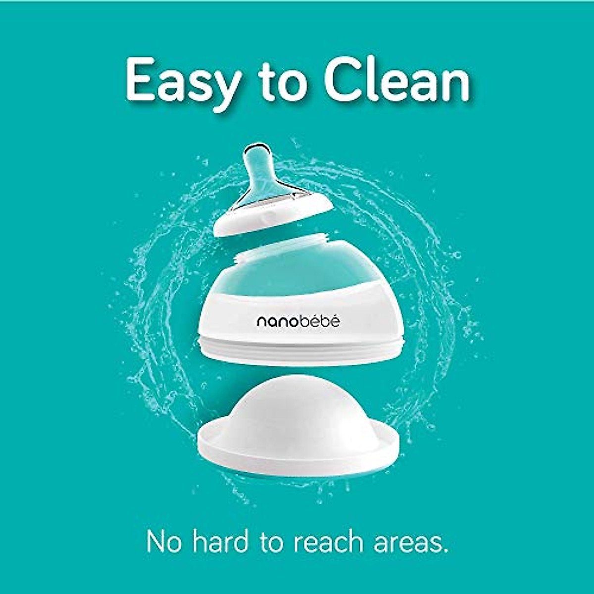 Nanobebe Breastmilk Baby Bottle Bundled with Travel Cooler, Grey Breast Milk Bottle 3-Pack (5oz) and Travel Cooler Bag, Ice Pack Included (12 Items)