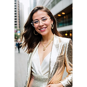 VISOONE Lightweight TR90 Blue Light Blocking Glasses Frame with Anti Glare Eye Protection for Women and Men RANE