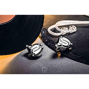 KZ ZS10 Pro in Ear Monitor Wired Headphone, KZ HiFi Earbuds in Ear Monitor Headphone with 4 Balanced Armatures and 1 Dynamic Drivers Professional Headphone for Drummer Musician (Blue No Mic)……