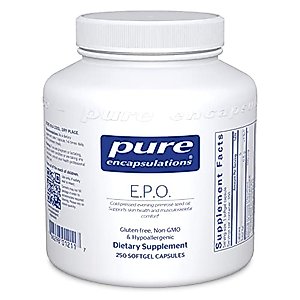 Pure Encapsulations E.P.O. (Evening Primrose Oil) | Hypoallergenic Dietary Supplement Containing 9% GLA | 250 Softgel Capsules