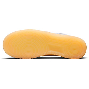 Nike mens Air Force 1 '07 LV8 shoes, Grey/University Blue/Orange, 14