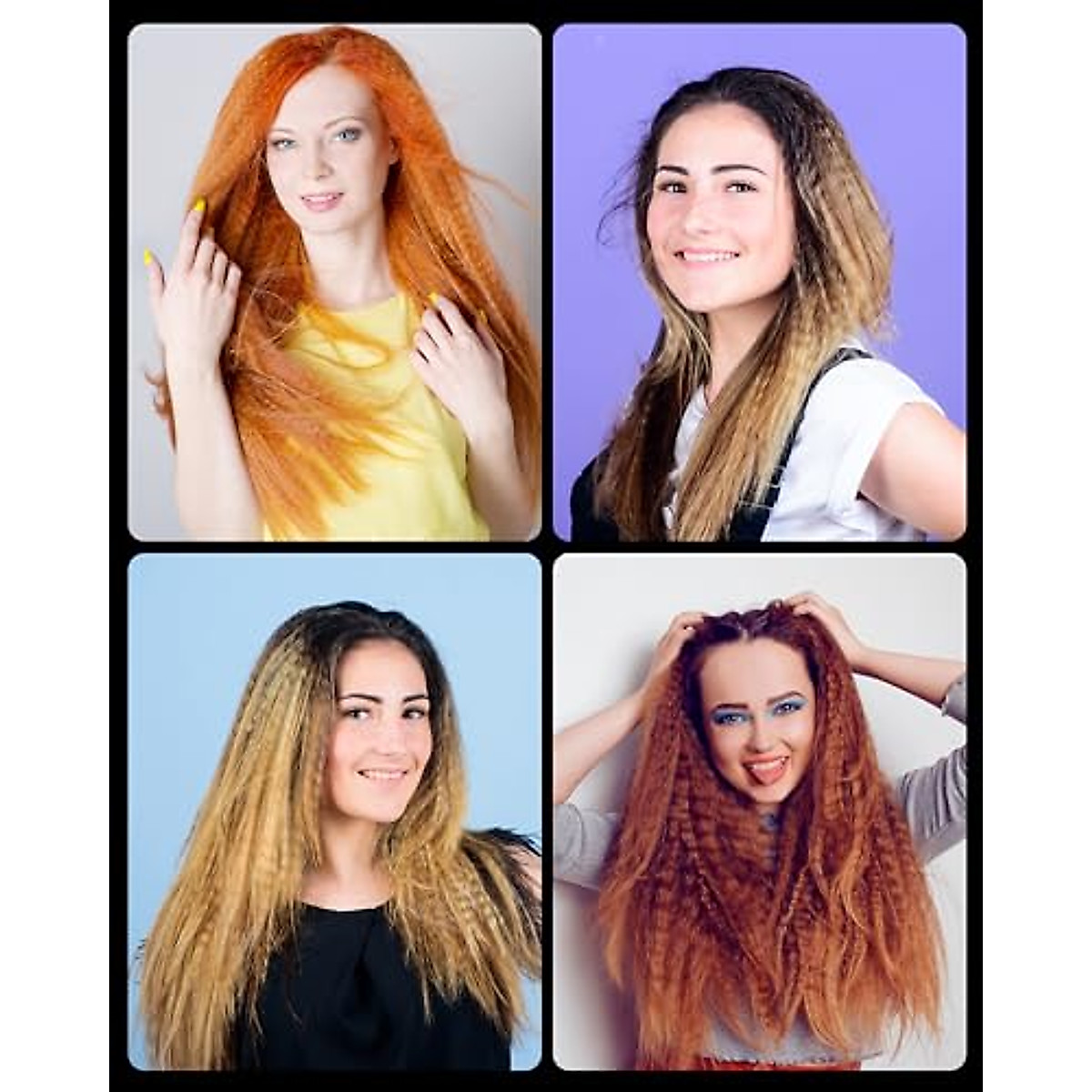 Dmriektu Hair Crimper for Volumizing Fluffy Hairstyle, Crimper Hair Iron with Ceramic Plates, Crimping Iron Tool for Women Girls Hair Waver Dual Voltage, Auto Off