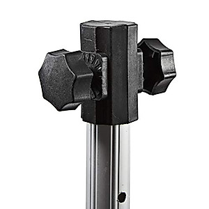 Comfort Zone Fixed Base Heater Stand - All-Weather, Telescopic, Freestanding Aluminum Standing Pole for Patio Warmer - Steady, Lightweight & Heavy Duty Aluminum Body, Adjustable Height, CZPHS1