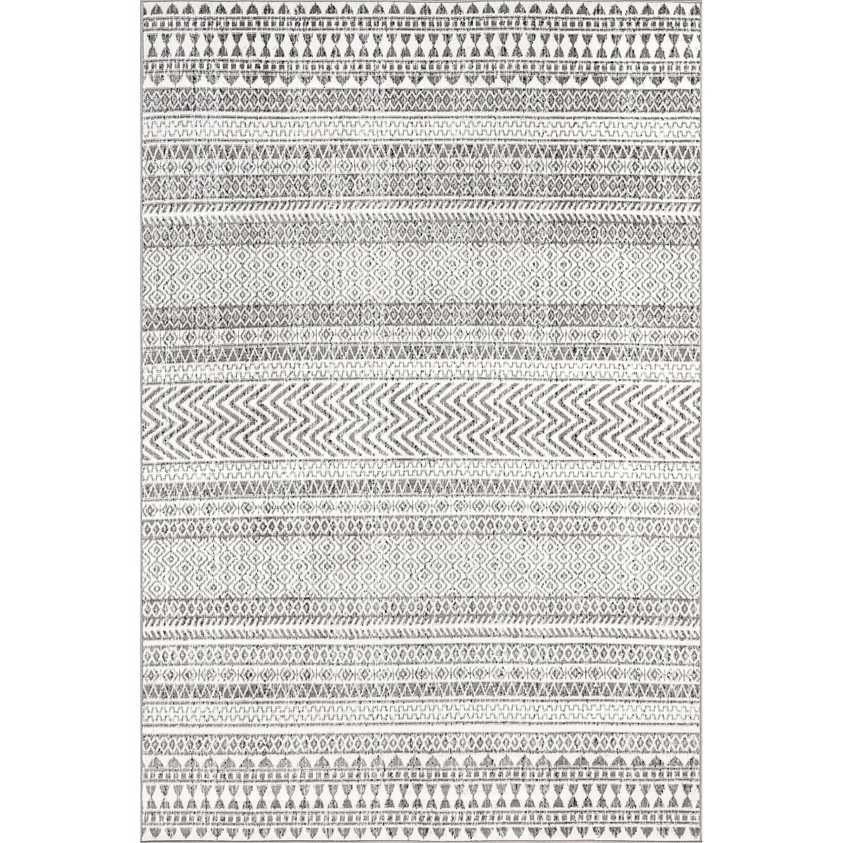 nuLOOM Catherina Transitional Geometric Area Rug, 9x12, Grey