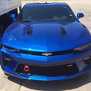 MG Pro-industry Front & Rear Bumper Screw on Sports Camaro Track Racing Heavy Duty Tow Hook for 2017-2022 6th Gen Chevy (Black)