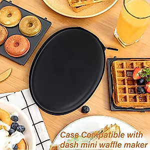 Carrying Bag Compatible with DASH Mini Waffle Maker 4 Inch, Travel Case for Mini Waffle Maker Nylon Dust Cover (Bag Only)