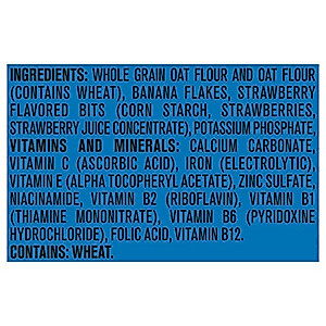 Gerber Baby Cereal Lil Bits, Crawler, Grain & Grow, Oatmeal Banana Strawberry, 8 Ounce