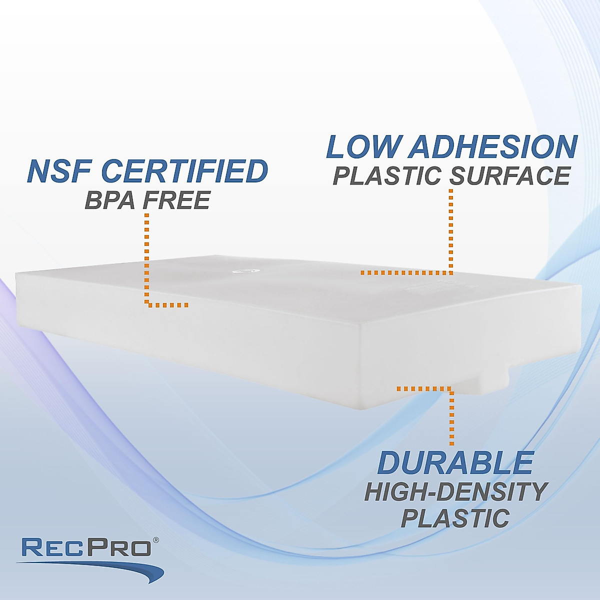 RecPro 35 Gallon RV Water Tank 53 1/2" x 27" x 6" | 3022 | Fresh Water Tank | Gray Water Tank | Made in America