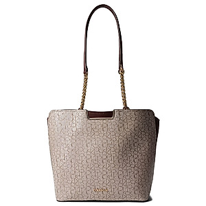Calvin Klein Finley Tote Mini Tx Almond/Taupe/Brunette One Size