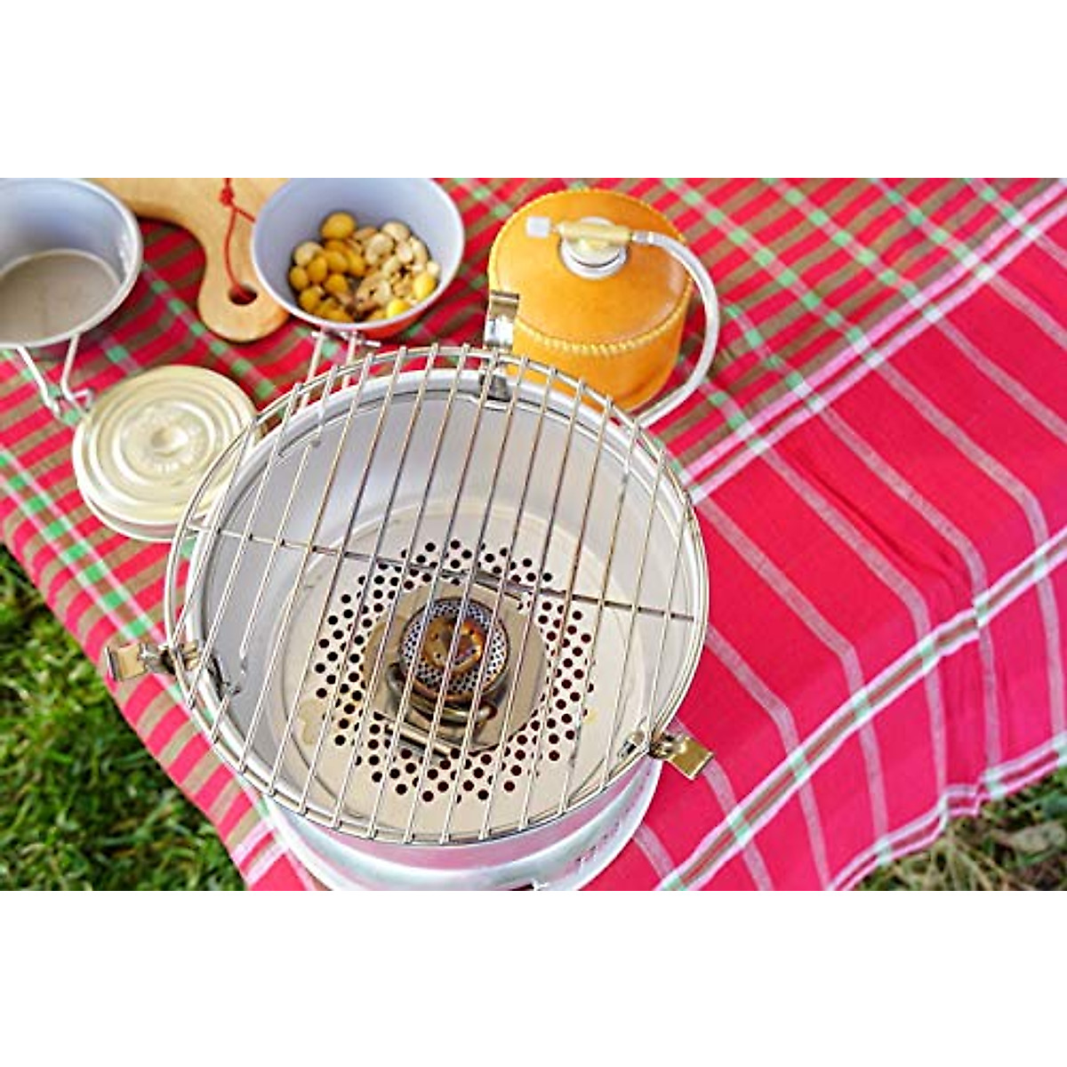 CAMPINGMOON φ8.27inch/φ21cm Round Stainless Steel Roasting Baking Steaming Cooling Rack Cooking Grid Grill Fits for 10-inch Dutch Oven W21