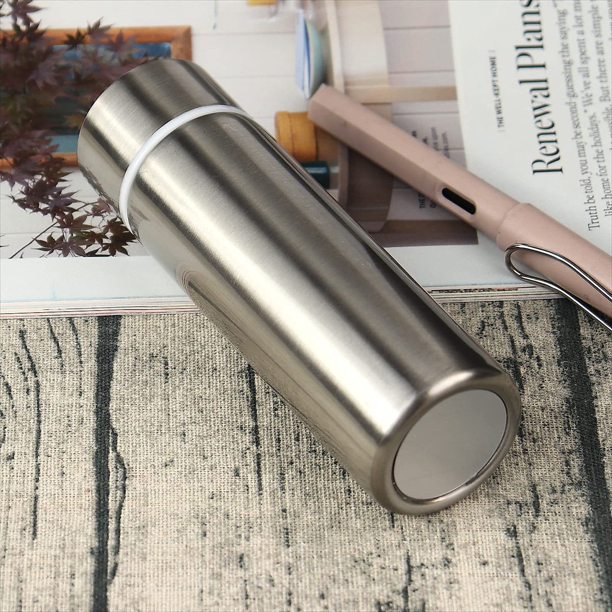 Dxobay Cute Small Water Bottle, 4.4 Fl. Oz, Mini Slim Flask for Women, Kids & Girls, Portable Skinny Purse Water Bottle, Vacuum Insulated Reusable Leak Proof Stainless Steel Hydroflask Thermos