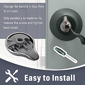 RP28595 Shower Handle Replacement for Delta Faucet Temperature Knob and Cover, Delta Plumbing Replacement Parts