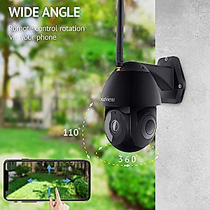 LaView Security Camera Outdoor,1080P HD Wi-Fi Home Security Cameras with Pan/Tilt 360 View,Night Vision,2-Way Audio,IP65,Motion Detection Activity Alert,Easy Set Up,USA Cloud Service with Alexa