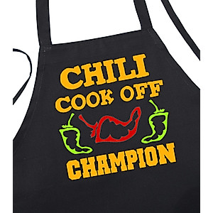 Chili Cook Off Champion Black Apron For Winning Prize