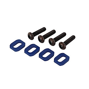 Traxxas BCS Aluminum Blue-Anodized Washers Motor Mount (4 Pack), 4 x 18mm, Blue